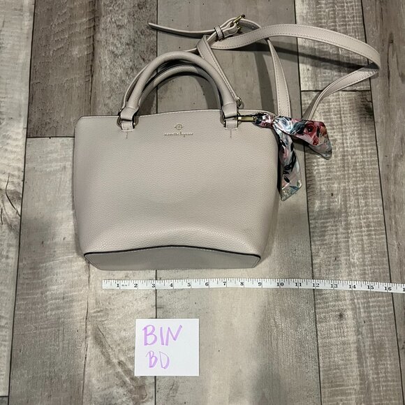 Nanette Lepore | Bags | Nanette Lepore Light Gray Crossbody Purse ...